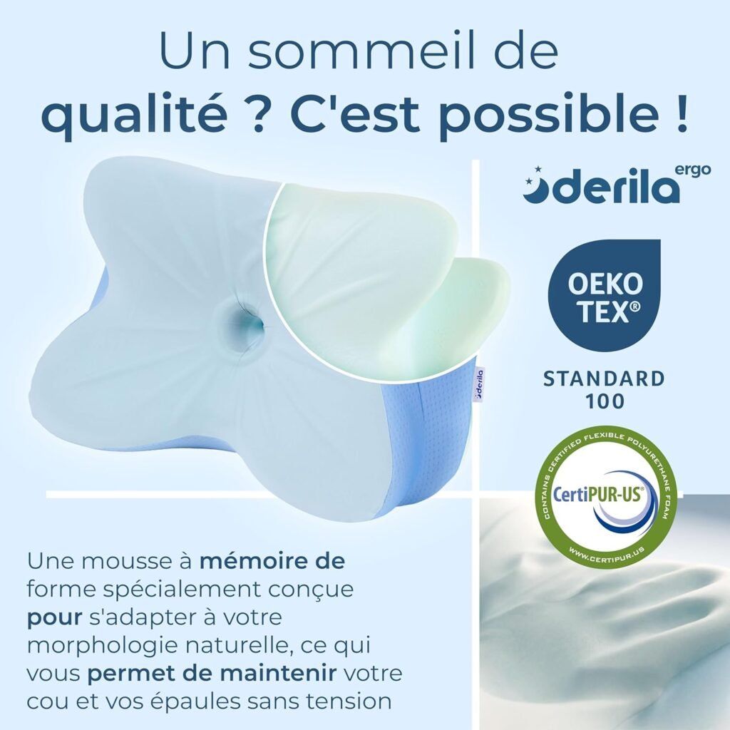 Derila Ergo - Avis Que Choisir ⭐ Oreiller Ergonomique (2026)
